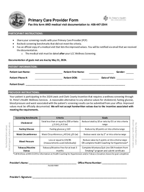 Fillable Online Fax This Form And Medical Visit Documentation To 406 447 2544 Fax Email Print