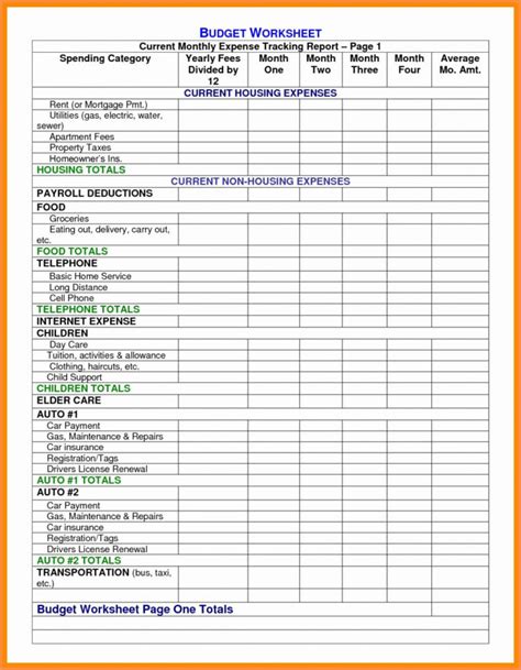 Restaurant Budget Spreadsheet Free Download — Db