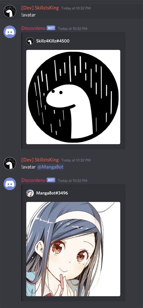 avatar command error with mentioning users · issue 10 · discordeno