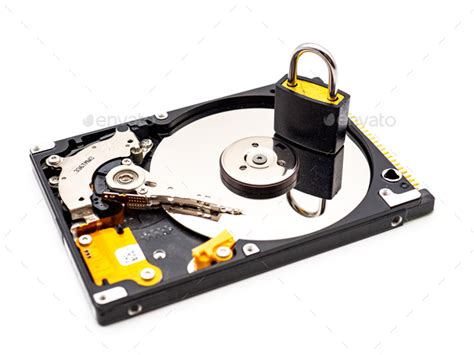 Internal Hard Drive And A Lock And Keys Stock Photo By Wirestock PhotoDune