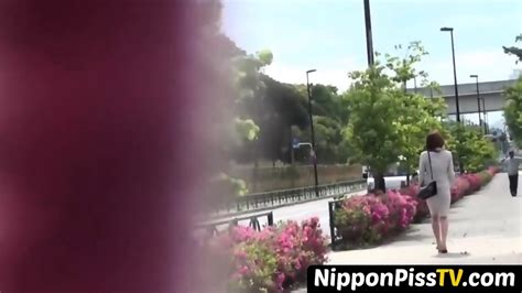 Pissing Obsession Japanese Angels Discovered In The Act In Broad