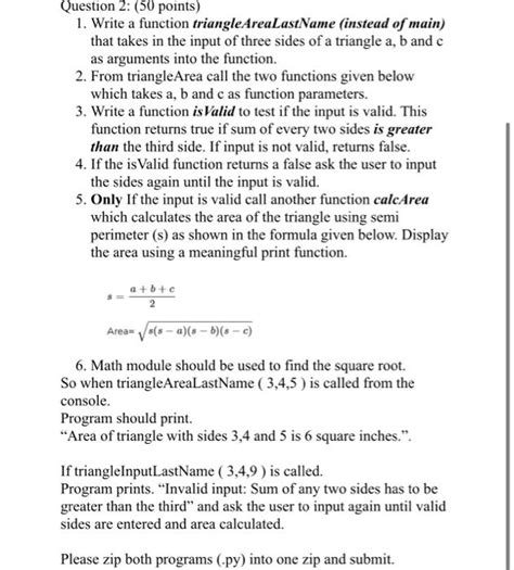 Solved Question 2 50 Points 1 Write A Function