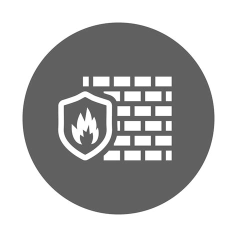 Premium Vector Firewall Icon Gray Vector Graphics