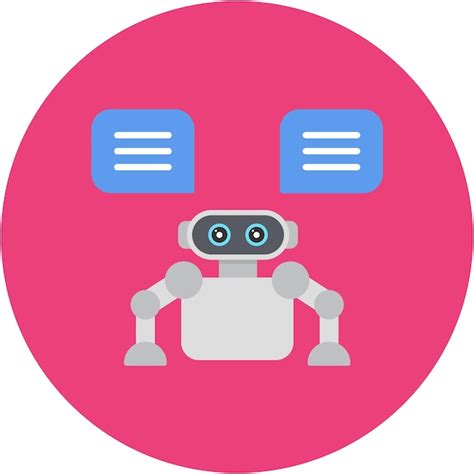 Premium Vector Smart Chat Bot Vector Illustration Style