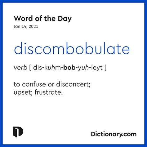Discombobulate Word Of The Day