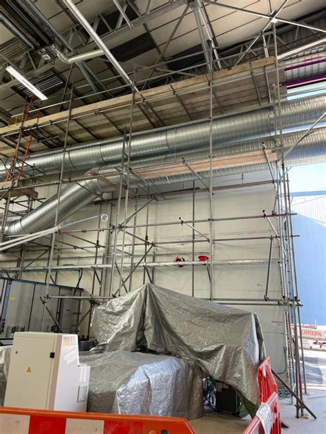 Scaffolding In A Hanger