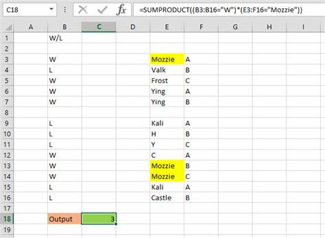 If X Then Look For Y In Same Row Excel Stack Overflow