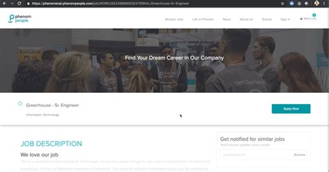 Phenom Integration Greenhouse Support