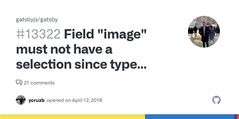 field image must not have a selection since type string has no