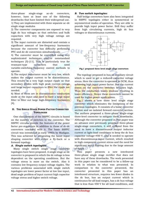 Design And Implementation Of Closed Loop Control Of Three Phase Interleaved Pfc Ac Dc Converter