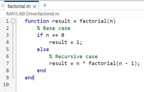Matlab Recursive Functions