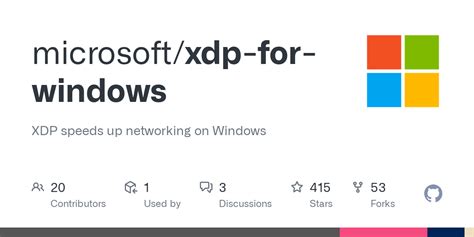 releases · microsoft xdp for windows · github