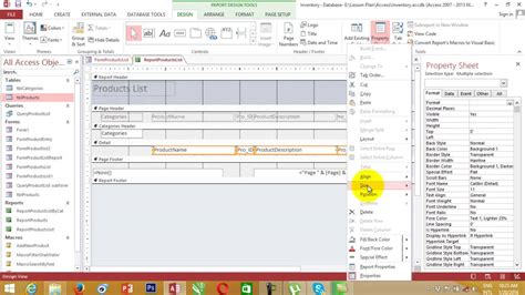 How To Create Access Filter By Combobox And Print Report Youtube