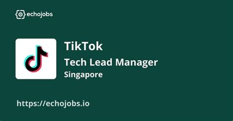 tiktok is hiring tech lead manager sre nosql cloud infrastructure singapore [postgresql