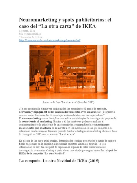 Neuromarketing Ikea Pdf Las Emociones Validez Estadísticas