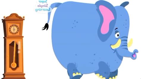 Hickory Dickory Dock Elephant Afraid The Clock Youtube