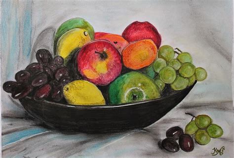 Fruit Bowl Still Life Painting By Jenny Scholten Van Aschat Fine Art