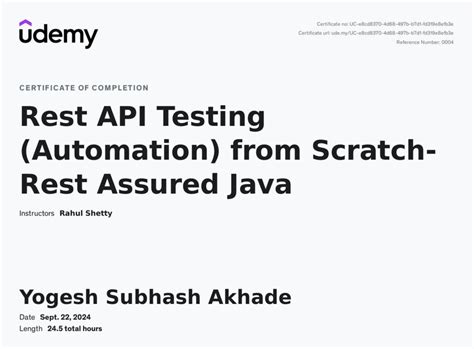 Yogesh Akhade On Linkedin Restapi Automationtesting Restassured