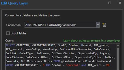 Solved Arcgis Pro Query Layer Loses Selected Workspace Esri Community