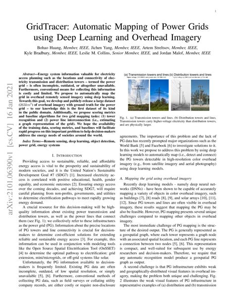 GridTracer Automatic Mapping Of Power Grids Using Deep Learning And Overhead Imagery DeepAI