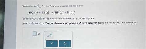 Solved Calculate Δhrxno ﻿for The Following Unbalanced