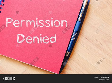 Permission Denied Image Photo Free Trial Bigstock