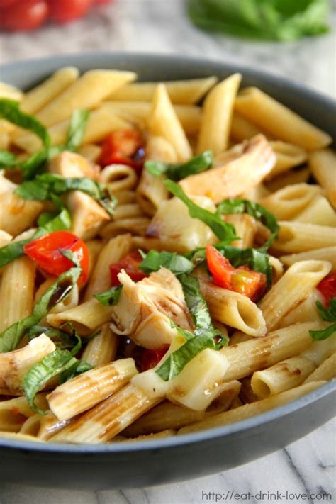 Chicken Caprese Pasta Eat Drink Love