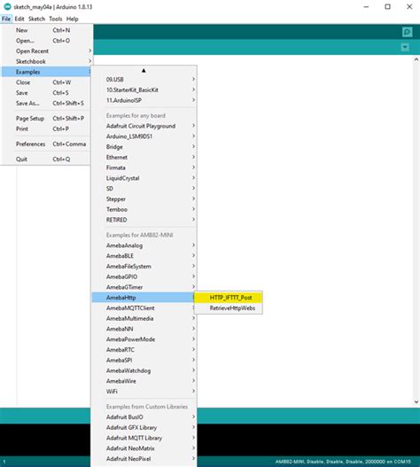Use Ifttt For Web Service — Ameba Arduino Aiot Documentation V11