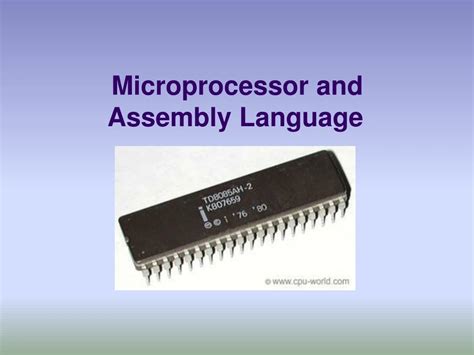Ppt Microprocessor And Assembly Language Powerpoint Presentation Free Download Id9172583