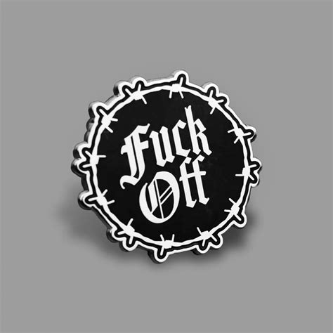 Fuck Off Gothic Enamel Pin Occult Patches And Pins