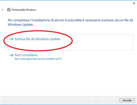Attivare Net Framework 3 5 In Windows 10 Senza Connessione Internet Errore Installazione