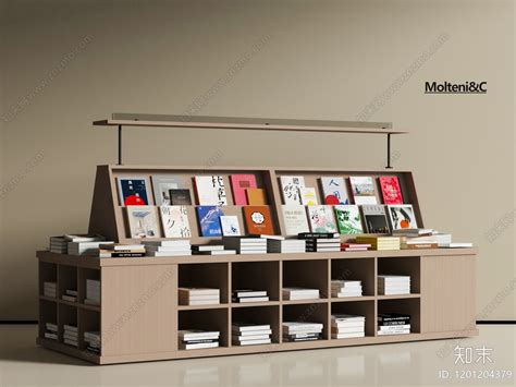 现代书柜3d模型下载【id 1201204379】 知末3d模型网