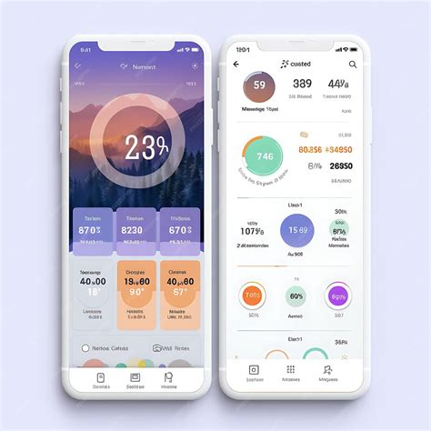 Premium Ai Image Mobile App Layout Design Of All In One Health Dashboard Customizable And