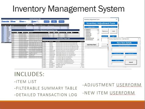 Excel Inventory Control Software Design An Inventory Management System