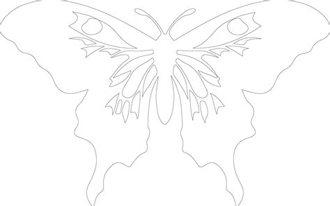 Ai Generated Luna Moth Outline Silhouette 40543972 Vector Art At Vecteezy