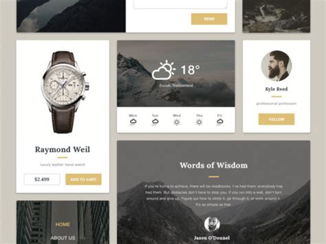 Widgets Ui Kit Free Psd Download Psd