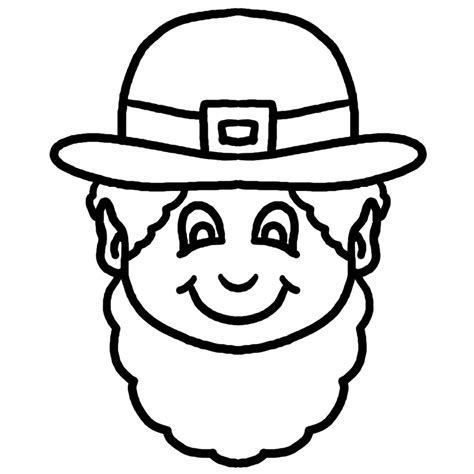 Leprechaun Clip Art Black And White