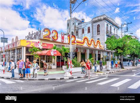 Building Architecture In 23 Y 12 Vedado Havana Cuba March 2017
