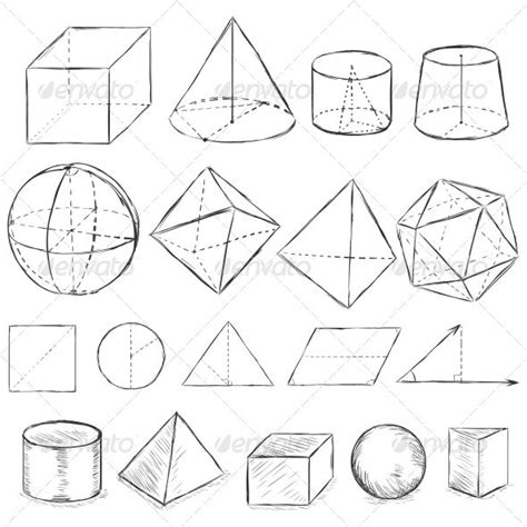 Sketch Geometric Shapes Basic Drawing