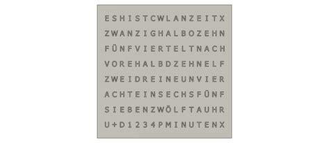 wordclock 16x8 led matrix 2023 v2 by awsw download free stl model