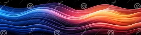 Abstract Flowing Waves Vibrant Color Gradient Background Digital Art Modern Design Stock