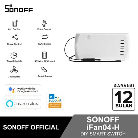 Jual New Sonoff Smart Switch Ifan04 H Wifi Ceiling Fan Smart Home Dan Remote Terbatas Shopee