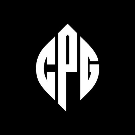 Premium Vector Cpg Circle Letter Logo Design With Circle And Ellipse Shape Cpg Ellipse Letters