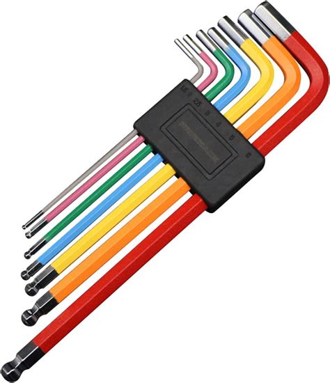 7 Pcs Hex Allen Key Set Metric Allen Key Set 1 5mm To 6mm Long Arm Allen Wrenches Durable