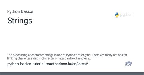 Strings Python Basics 2510