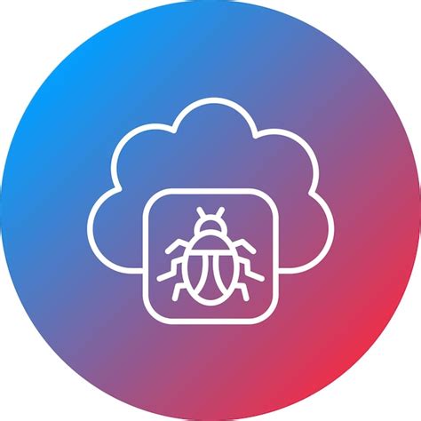 Premium Vector Cloud Virus Icon Vector Image Can Be Used For Cyber Security