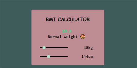 Building A Bmi Calculator Using Typescript Dev Community