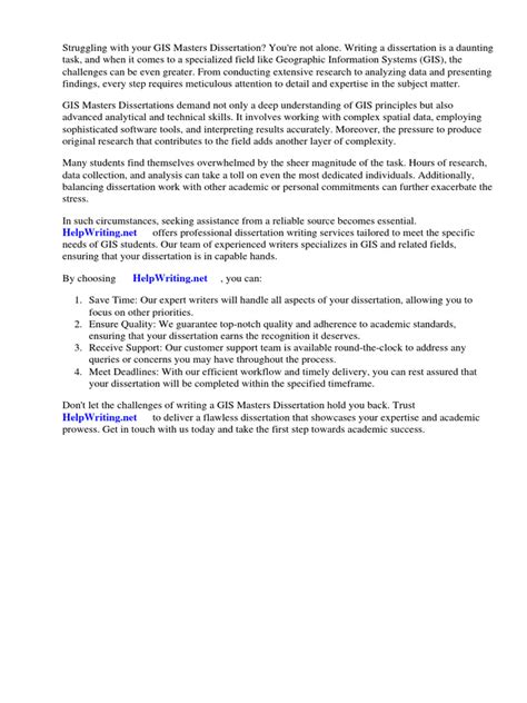 Gis Masters Dissertation Pdf Geographic Information System Spatial Analysis