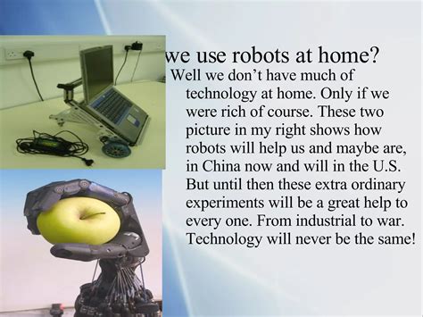 Gus Robots Project Ppt Robotics Technology And Computing