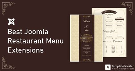 10 Best Joomla Restaurant Brochure Extensions Rating Based Templatetoaster Blog